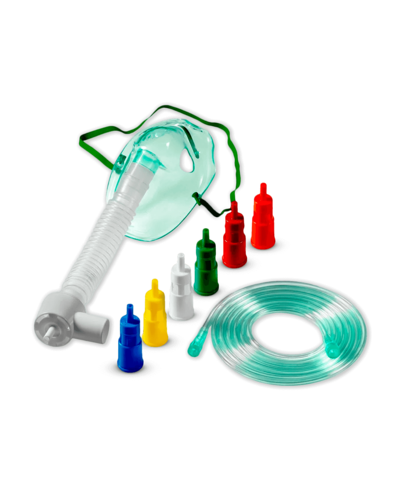 Máscara Venturi Adulto com Diluidores 2,1M Alça Elástica - Salter Labs ...